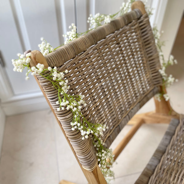Faux White Gypsophila Garland – Belle and Bramble Interiors